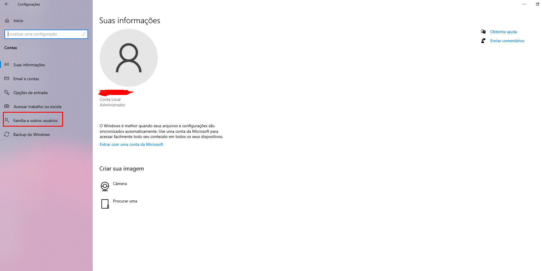 Como criar uma conta de usuário local no Windows 10